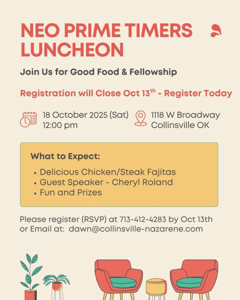 Prime Time Lunch 2025 - Northeast Oklahoma Nazarene District